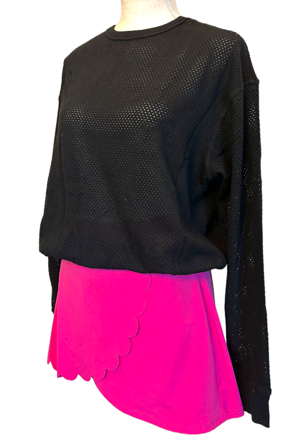 Shop online for this Mesh bubble top from Runway Athletics.